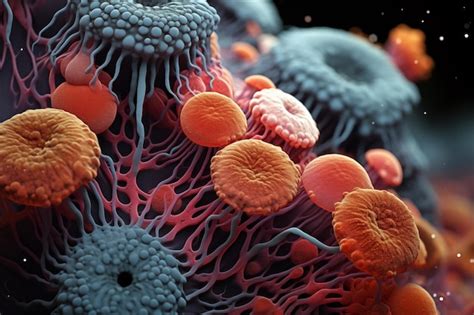 Premium Photo Electron Microscopy Of Brain Neural Network By