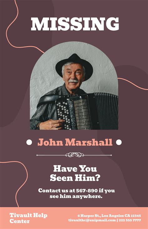 Missing Poster Template Old