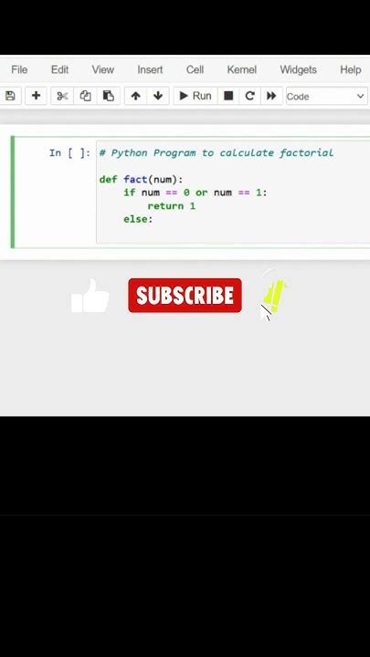 Python Factorial Shorts Python Coding Programming