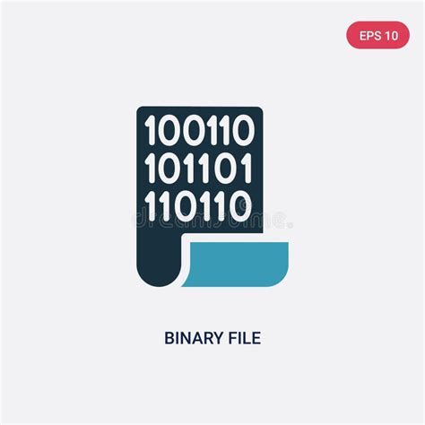Binary File Isolated Icon Simple Element Illustration From Programming