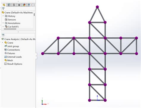 Static Analyses Of Bars And Trusses Via The Finite Element Simulation Method With SOLIDWORKS