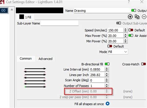 Understanding The Z Axis With My OMTech Polar LightBurn Software Questions LightBurn