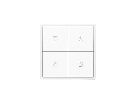 Hdl Tile Series 4 Button Smart Panel Ivory White Hdl Mpt4ra1 Robots