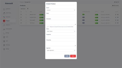 Keevault Software License Manager And Telemetry Data Collection By