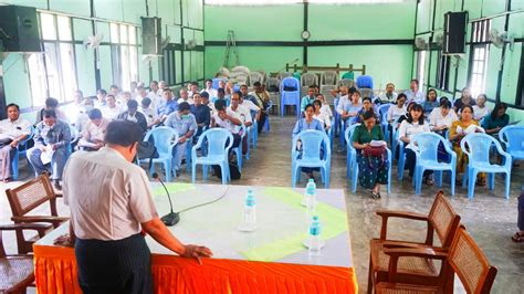 အိမ်မဲမြို့နယ်တွင် မဟာသင်္ကြန်ကျင်းပနိုင်ရေးလုပ်ငန်းညှိနှိုင်းအစည်းအဝေးကျင်းပ Information And