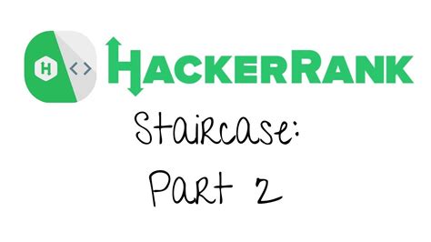 Hackerrank Staircase Javascript Part 2 Youtube