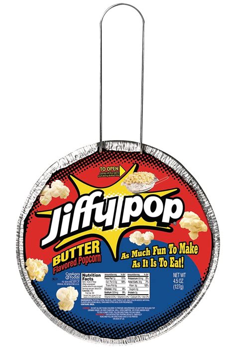 Jiffy Pop Butter Flavored Popcorn Stovetop Popping Pan 4 5 Oz