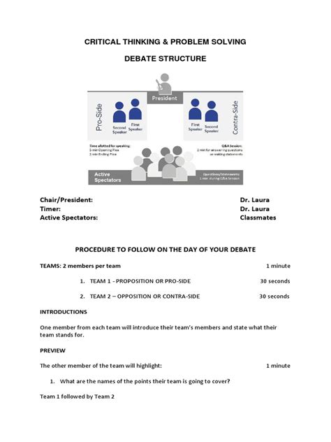 Debate Structure Pdf
