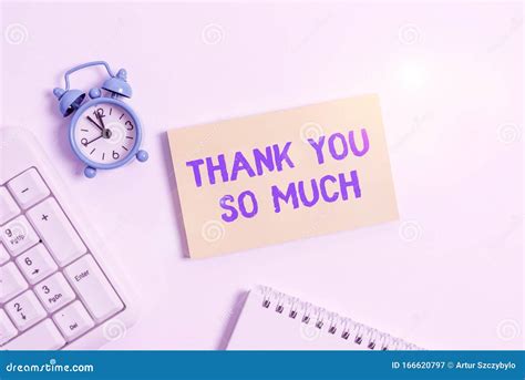 Conceptual Hand Writing Showing Thank You So Much Business Photo Text Expression Of Gratitude
