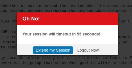 Github Htmlguyllc Jtimeout Jquery Session Timeout Handler