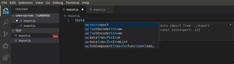 Auto Import Not Suggested When Exported File Is Closed Issue Microsoft Vscode Github