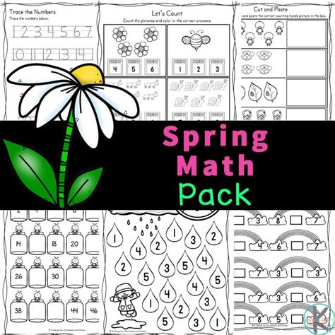 Spring Math And Literacy Printables And Worksheets For Pre K And Worksheets Library