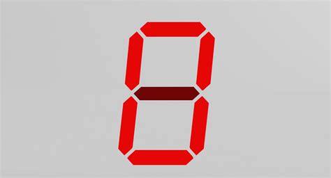 7 segments indicator 3D model - TurboSquid 1215972
