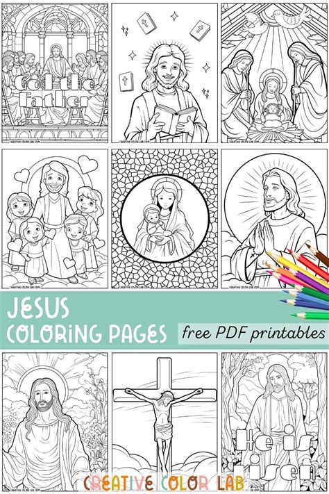 Coloring Pages Free Jesus With Scripture