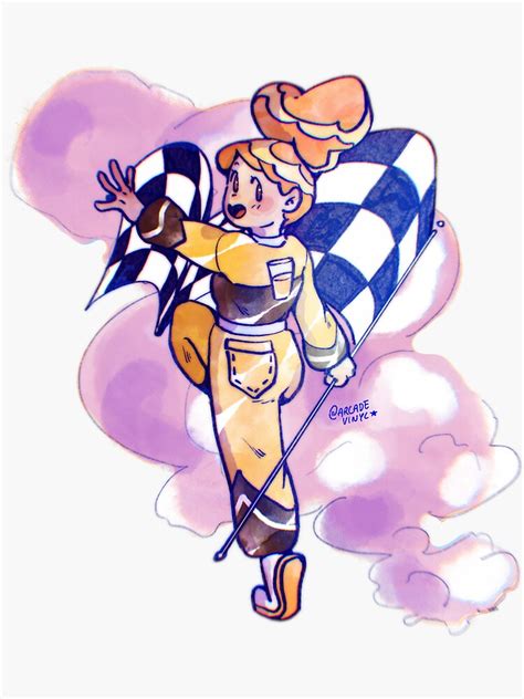 Racer Bee Sticker For Sale By Arcadevinyl Art Redbubble