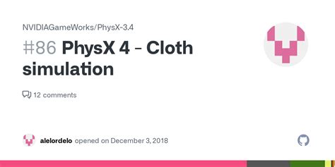 Physx 4 Cloth Simulation · Issue 86 · Nvidiagameworks Physx 3 4 · Github