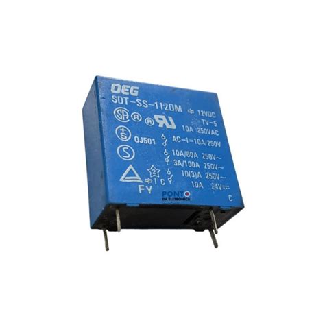 Relé SDT-SS-112DM 12Vdc 10A 250V OEG