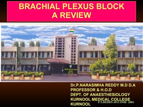 Brachial Plexus Block New Ppt