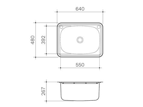 Clark 8510 Flushline Drop In Single Bowl Laundry Trough With One By Pass Kit And Two Holes 45