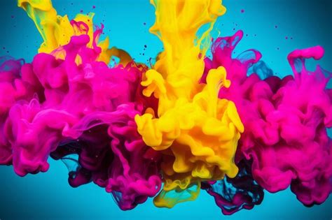 Premium Ai Image Inks Vibrant Symphony Exploring The Subtractive Cmyk Color Blending With