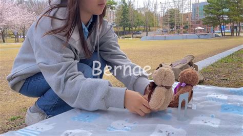 Eng│벚꽃 보러 가서 상품 촬영하고 원데이클래스하는 일상 커플 곰인형 만들기 스튜디오 예약 인형 샘플 제작 Youtube