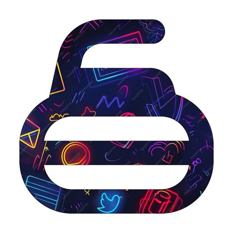 Image Icon Curling Shapes Dark Theme Premium Ai Generated Image