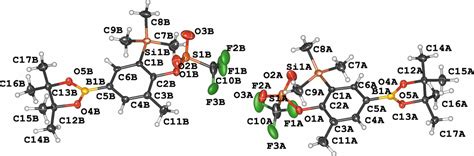 Iucr Synthesis And Crystal Structures Of Boryl Ortho Silylaryl Tri­fluoro­methane­sulfonates