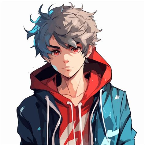 Jovem desenho de ilustração vetorial de personagem de estilo anime manga anime babe Vetor Premium