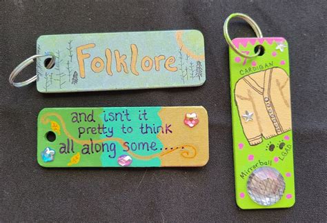 taylor swift folklore era inspired keychains etsy