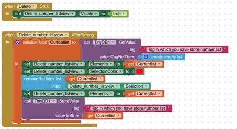 Deleting Item From List View And TinyDB MIT App Inventor Help MIT App Inventor Community