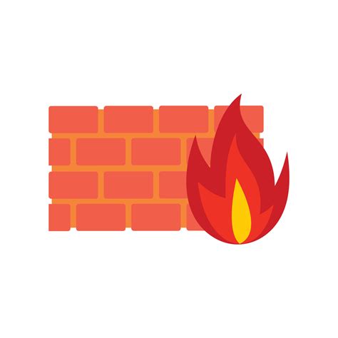 Firewall Icon Flat Style 14492559 Vector Art At Vecteezy