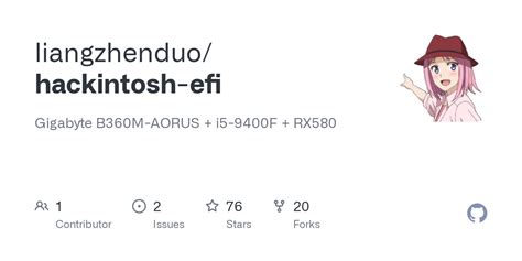 GitHub Liangzhenduo Hackintosh Efi Gigabyte B360M AORUS I5 9400F RX580