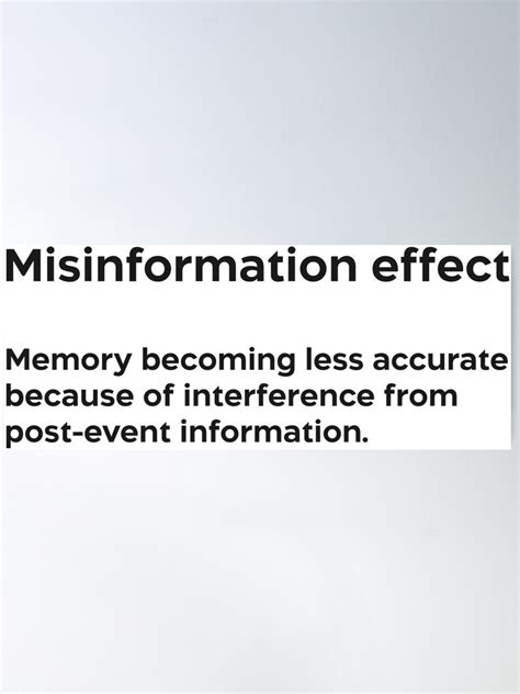Misinformation Effect Psychology