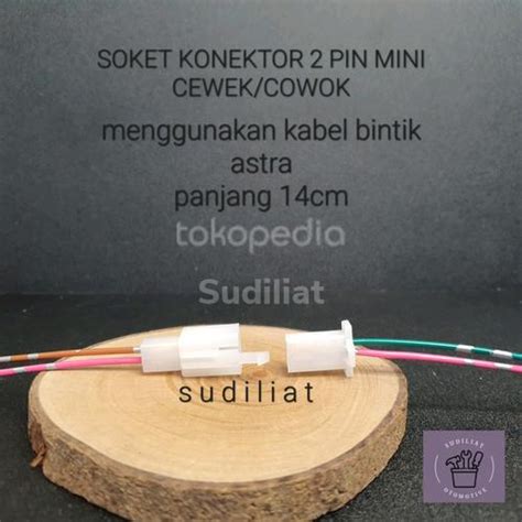 Jual Soket Socket Sambung Kabel 2 Pin Kecil Mini Kabel Bintik Cowok Kab Tangerang
