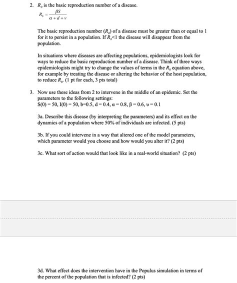 Solved 2 R Is The Basic Reproduction Number Of A Disease