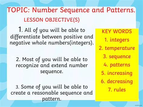 23t1w3 Mathematics Ppt On Number Sequenceppt