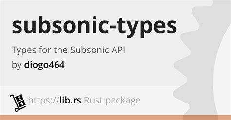 Subsonic Types Rust Audio Library Lib Rs