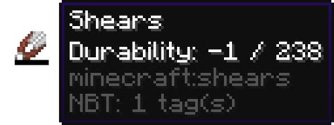 Java Editionnegative Durability Shears Minecraft Discontinued