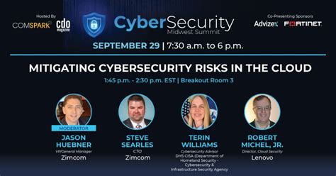 Cdo Magazine On Linkedin Cybersecuritymidwestsummit Riskreduction Zerotrust Nextgenworkforce…