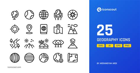 Geography Icon Pack 25 Free Download Nature Icons Iconscout