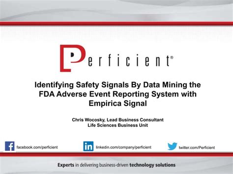 Identifying Safety Signals By Data Mining The Fda Adverse Event Reporting System With Empirica
