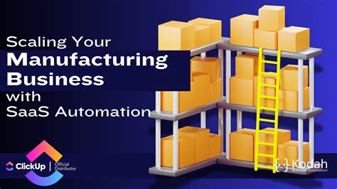 Scaling Your Manufacturing Business With Saas Automation Kodah Business Automation