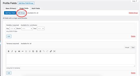 buddypress profile data control buddydev