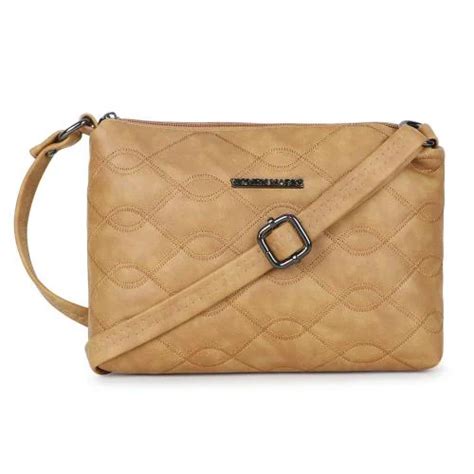 Buy Women Marks Beige Polyurethane For Women Sling Crossbody Bag