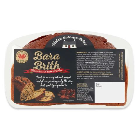 Welsh Cottage Bara Brith 480g Bocs Lleol Cymru