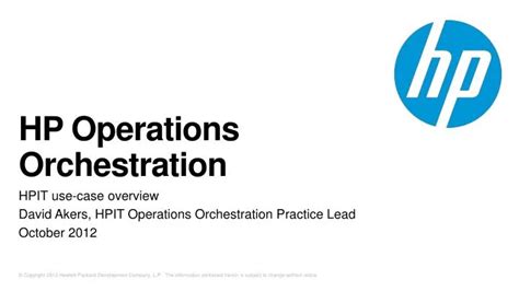 Ppt Hp Operations Orchestration Powerpoint Presentation Free