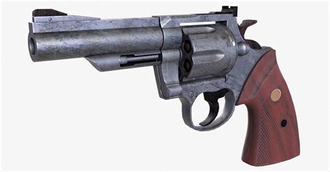 Revolver D 3d Guns Unity Asset Store