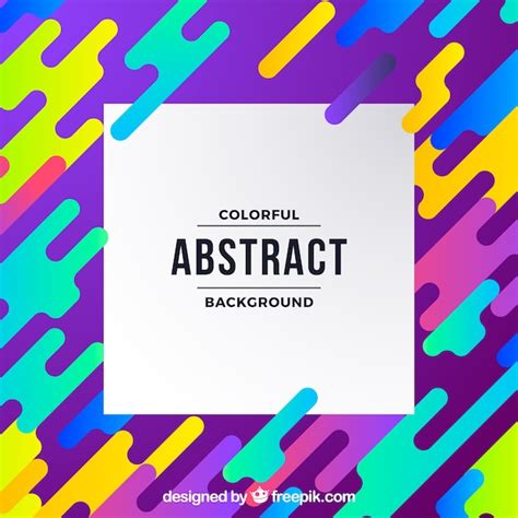 Free Vector Abstract Background With Colorful Rounded Shapes