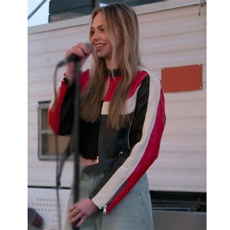 Biker Pop Star Academy Adéla Jergová Leather Jacket