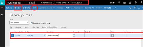 How To Import General Journal With Excel In Dynamics 365